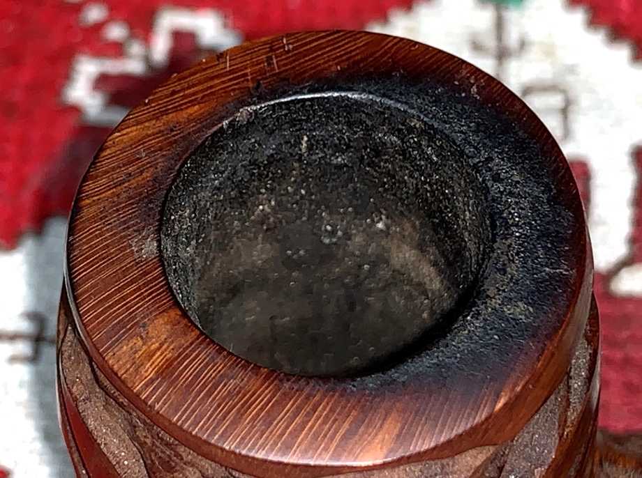 A Special Gift: A French Châtel Sculpted Edelweiss Horn Stem Billiard ...